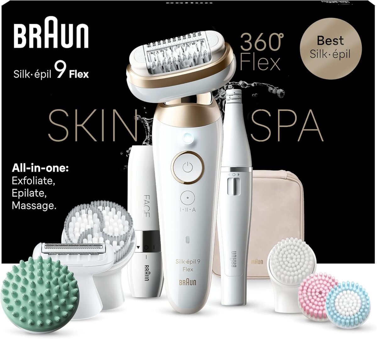 Test de l'épilateur Braun Silk-épil 9 Flex : tête flexible et étanche