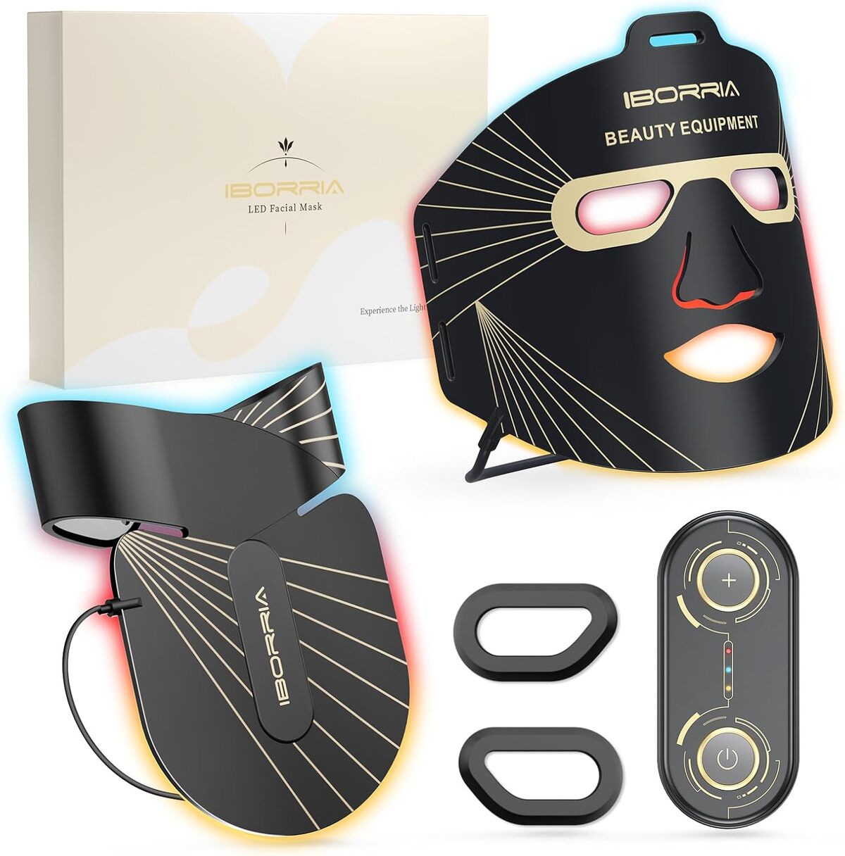 Test du masque facial LED IBORRIA : soin maison pour peau rayonnante